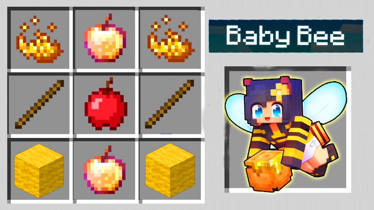 HOW TO CRAFT APHMAU BABY BEE IN MINECRAFT - YouTube