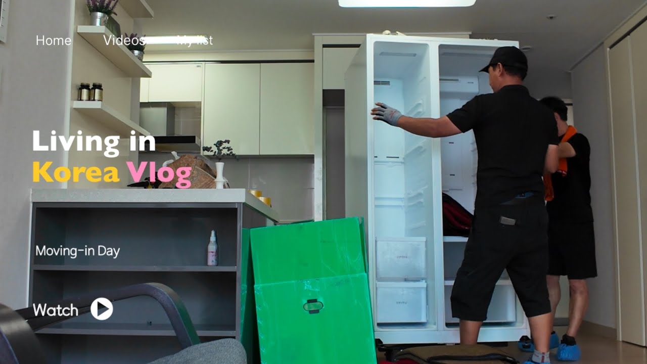 Living in Korea | Moving-in day - YouTube