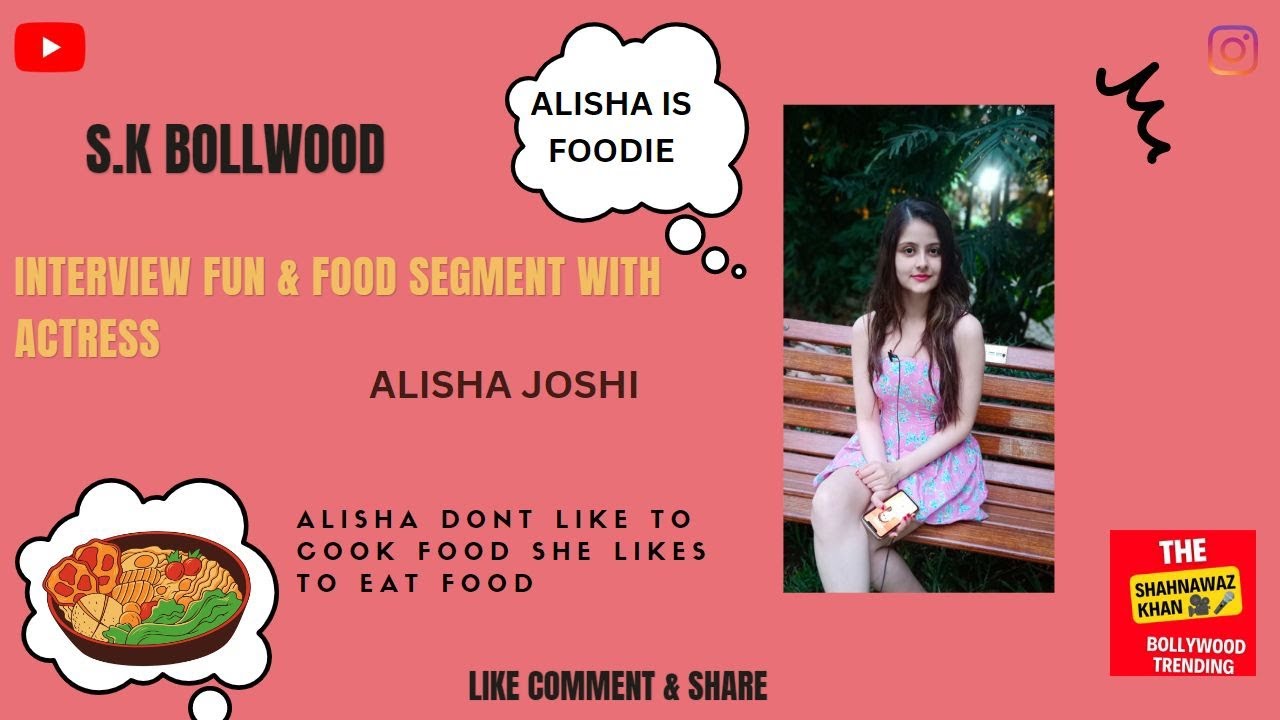 actress Alisha Joshi don't like to cook food उसे खाना पसंद है - YouTube