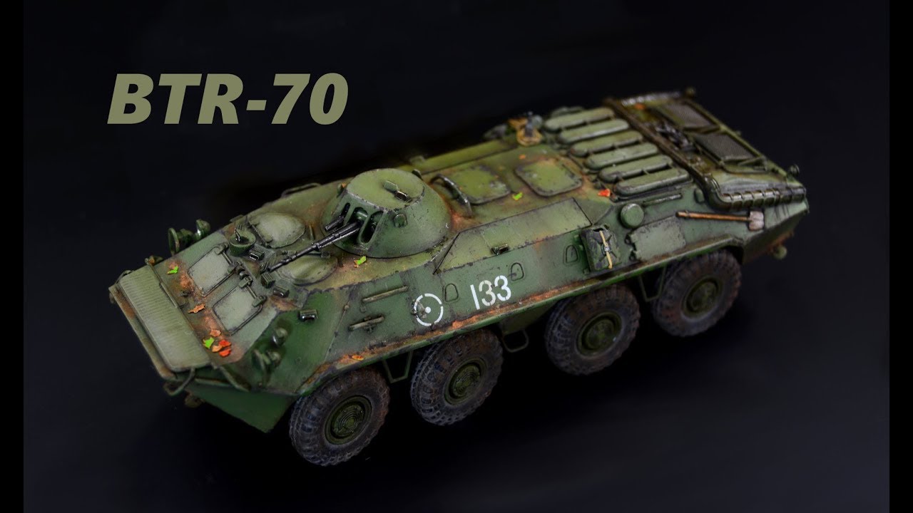 BTR 70 - 1/72 Trumpeter - Armored Fighting Vehicle Model - YouTube