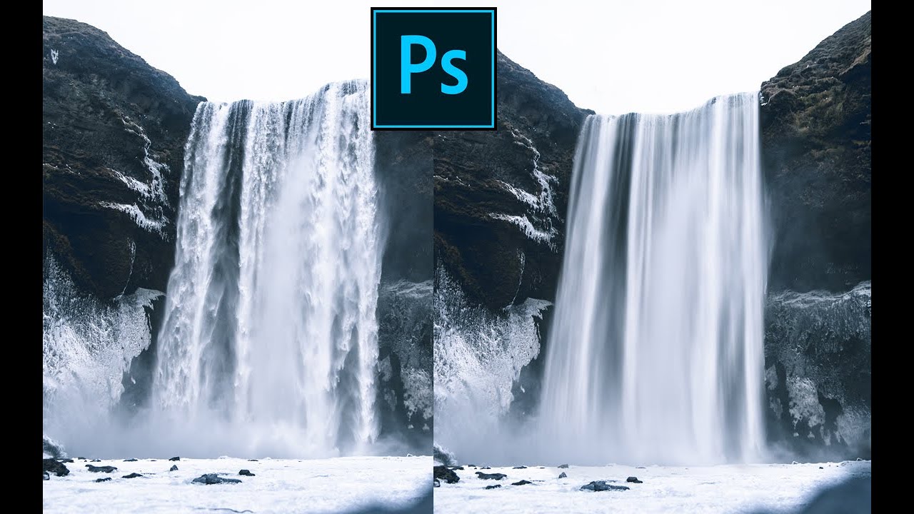 Easy Way to Long Exposure Effect in Photoshop - YouTube