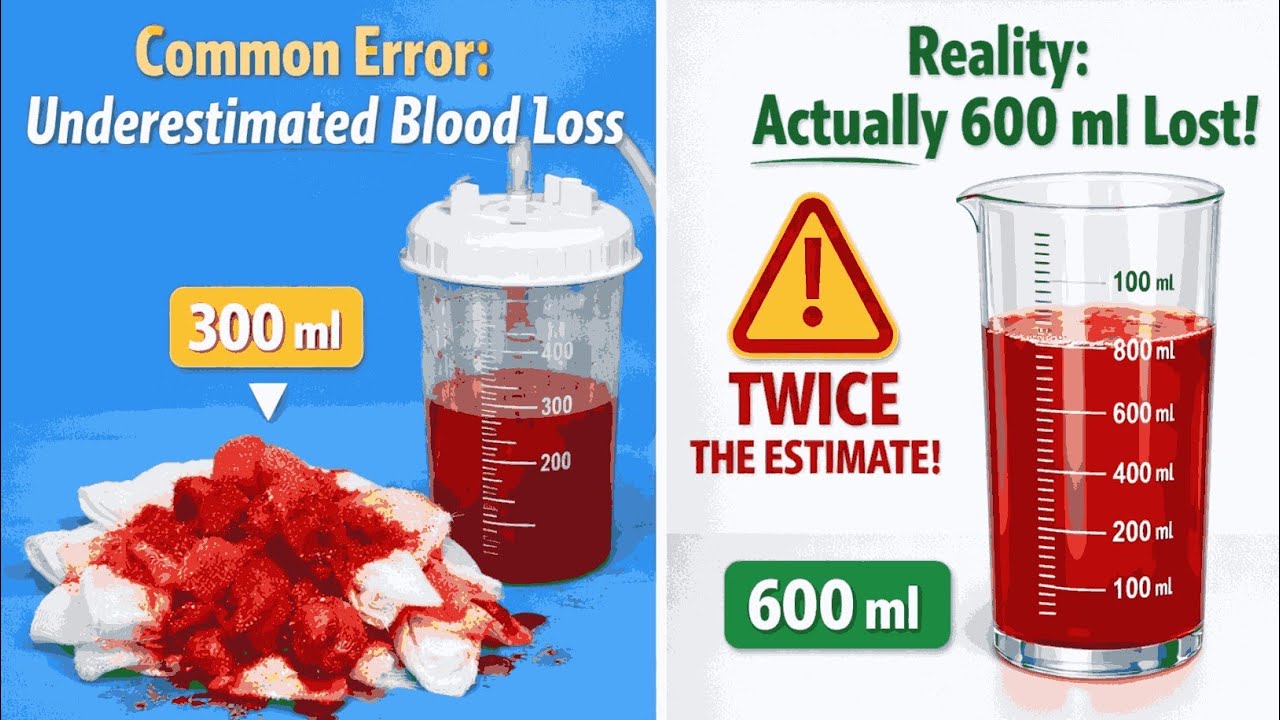 Blood Loss Estimation Simplified | You’re Underestimating Blood Loss! 🚨 ...
