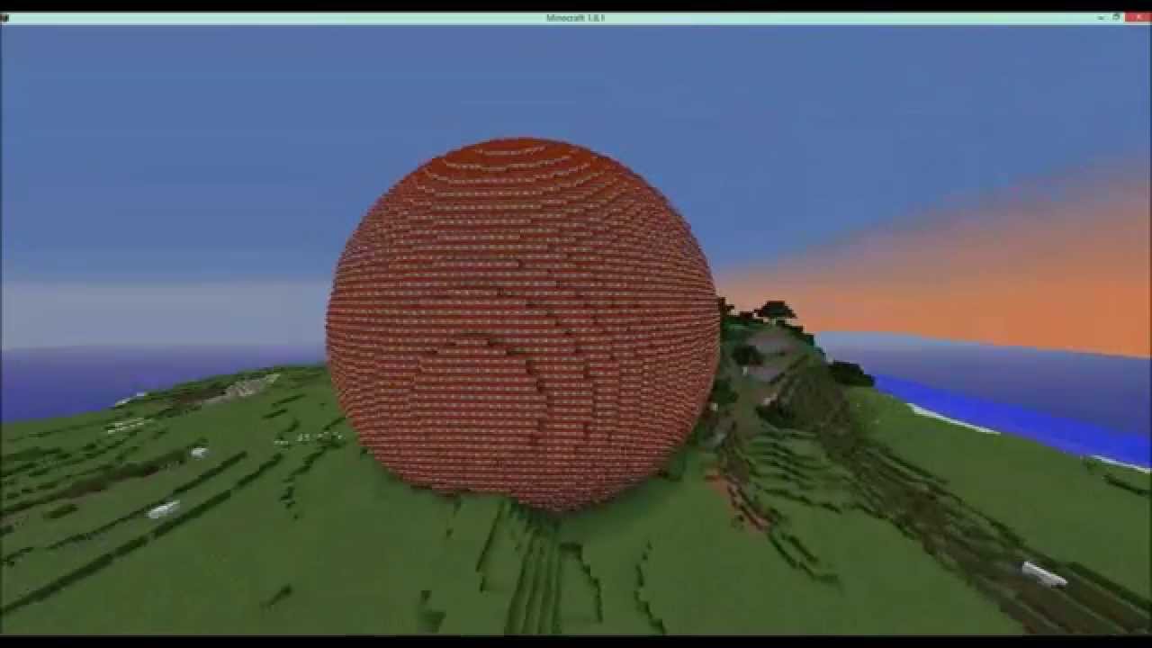 Ball of 500000+ TNT blocks (Explosion and Aftermath) - YouTube