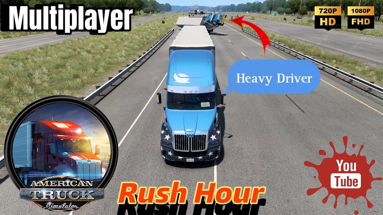 ATS (MULTIPLAYER) with HEAVY DRIVERS. Realistic graphics and Truck ...