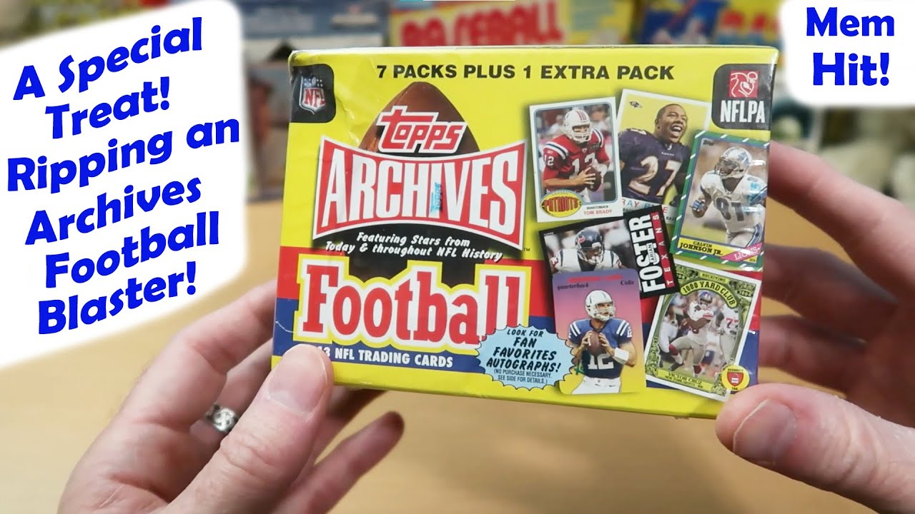 Rare Packs! 2013 Archives Football Blaster Rip! - YouTube