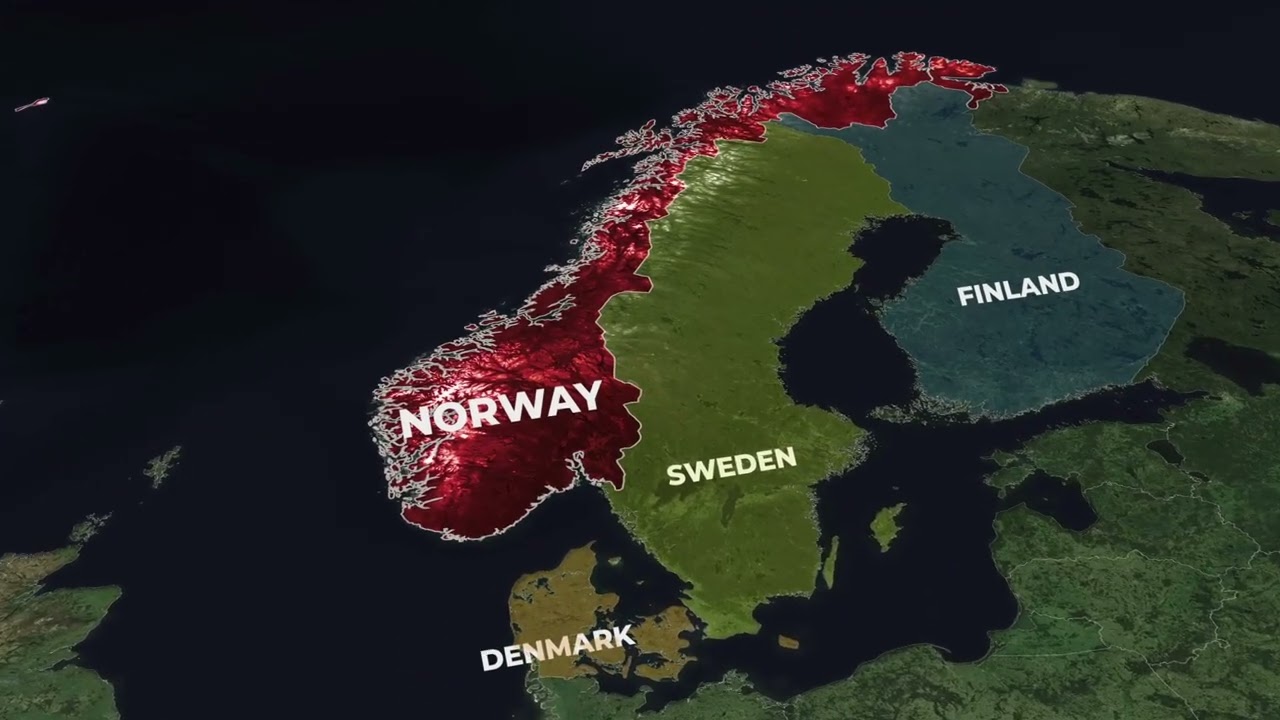 MAP Animation (NORWAY) - GeoLayers After Effects Plug-in - YouTube