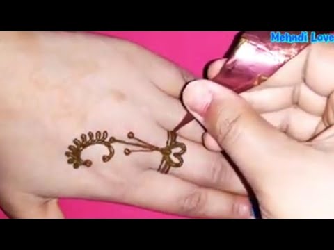 DIY 'C' letter tattoo || 'C' letter mehndi design || Beautiful 'C' letter henna design