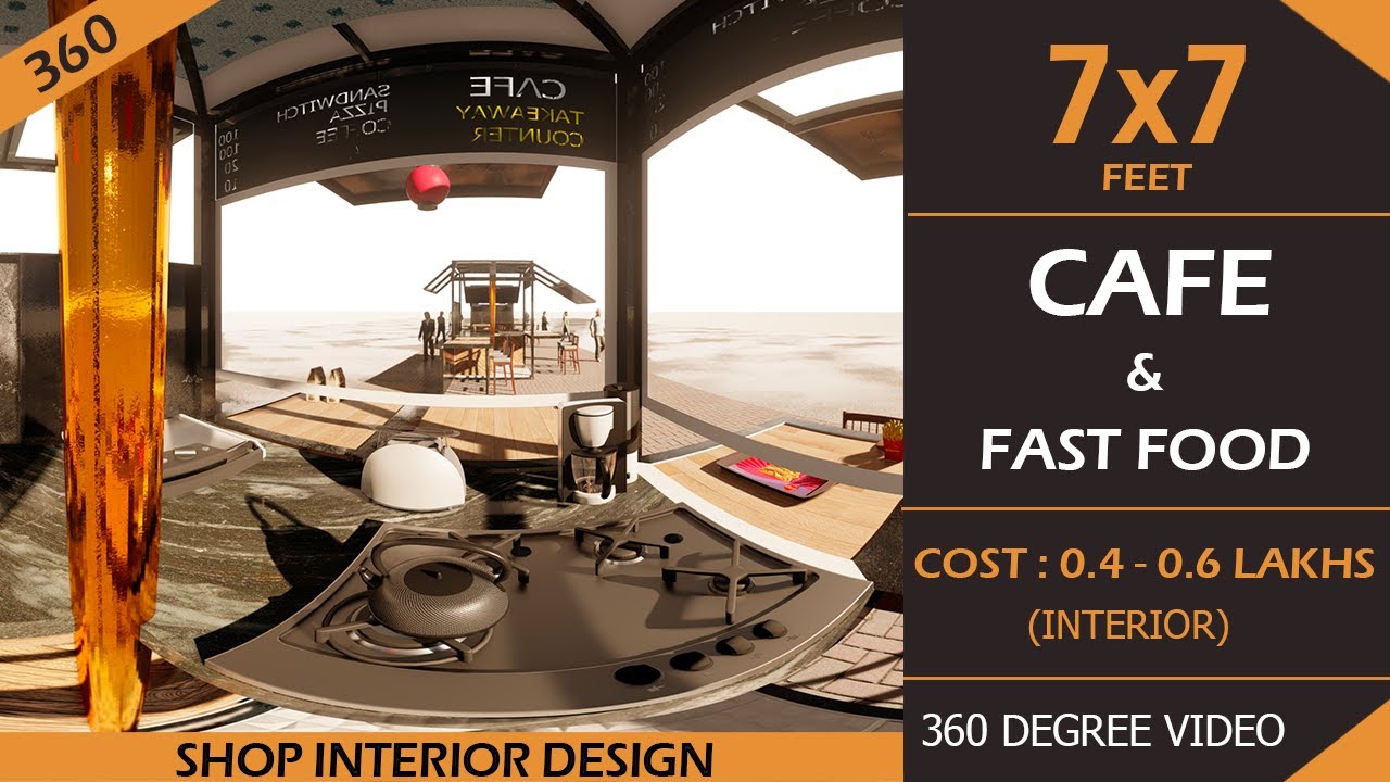 7x7 Small Portable Cafe | Container cafe | Fast Food Shop | Shop ...