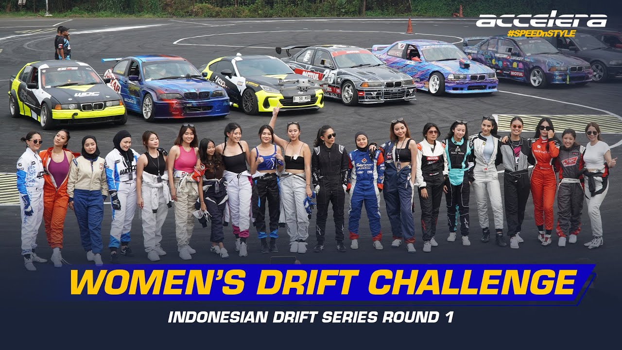 Para wanita beraksi di Women's Drift Challenge - YouTube