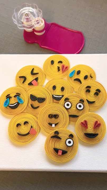 How to make smiley faces from quilling. #quillingstar #quilling # ...