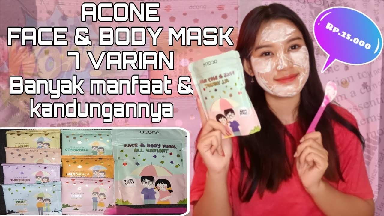 ACONE FACE & BODY MASK 7 VARIAN - YouTube