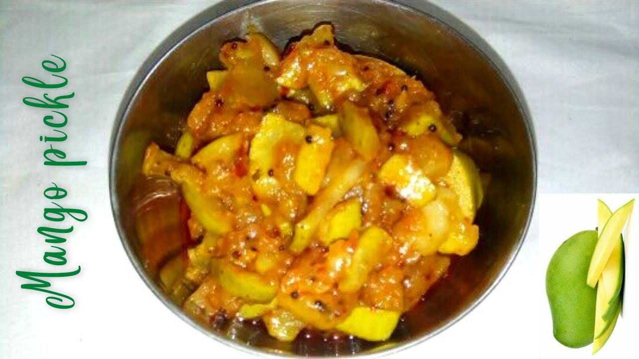 Cut mango pickle recipe |Aam ka achar |Instant mango pickle by leaf ...