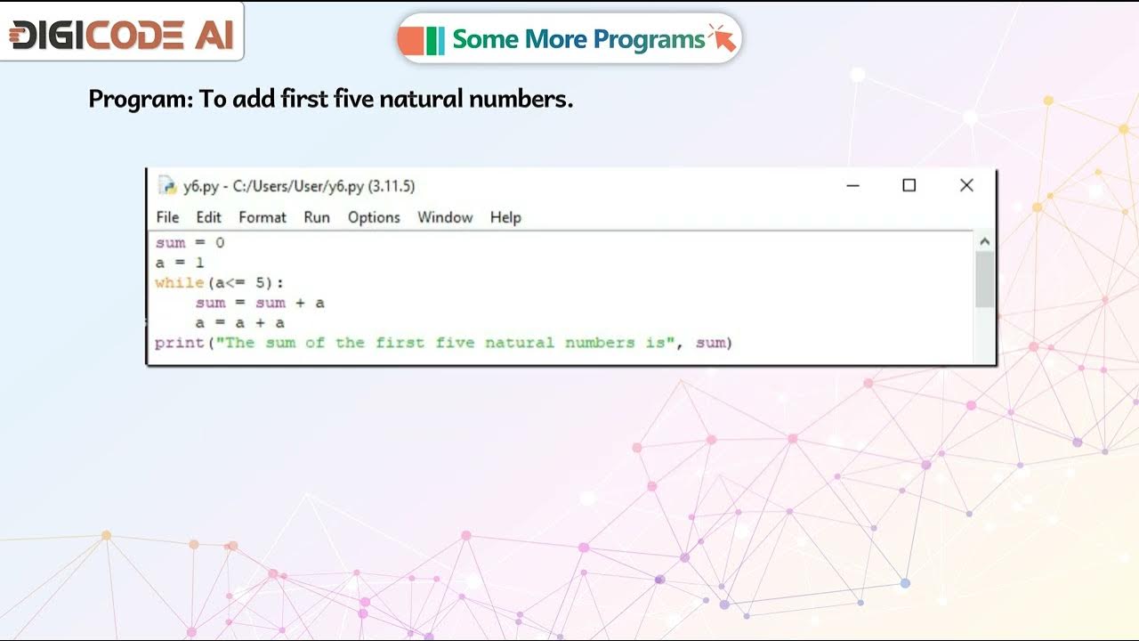 𝐒𝐨𝐦𝐞 𝐌𝐨𝐫𝐞 𝐏𝐫𝐨𝐠𝐫𝐚𝐦𝐬 |𝐂𝐡 𝟎𝟔|𝐃𝐢𝐠𝐢𝐂𝐨𝐝𝐞 𝐀𝐈|𝐂𝐥𝐚𝐬𝐬 𝟎𝟖 - YouTube