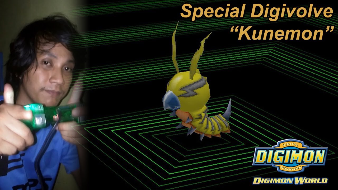 Digimon World - Special Digivolve - Kunemon - YouTube