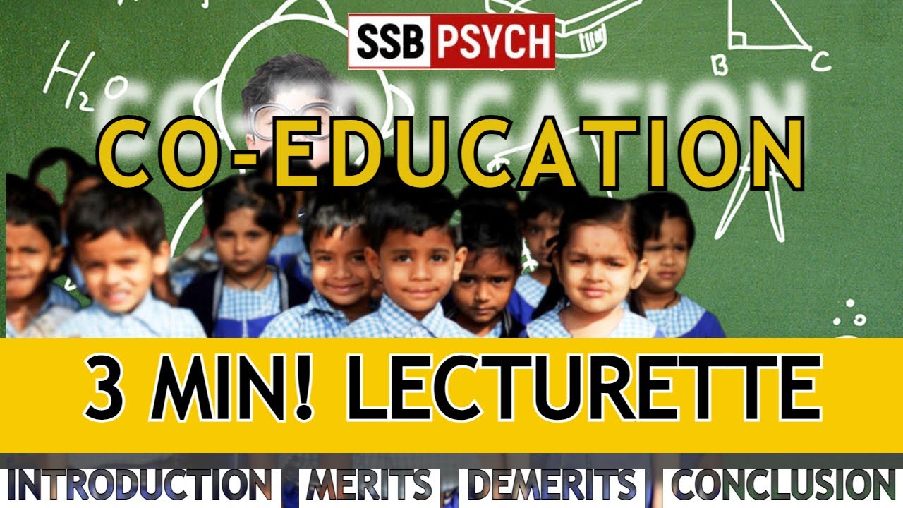 3 Minute Lecturette on Co - Education | Lecturette Series - YouTube