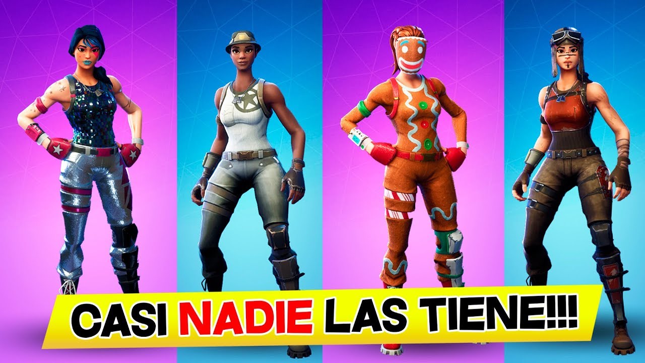 Las 13 SKINS más raras y exclusivas que existen en FORTNITE (valen ...