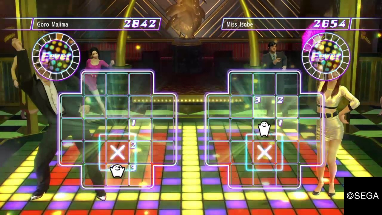 YAKUZA 0 dancing game - YouTube