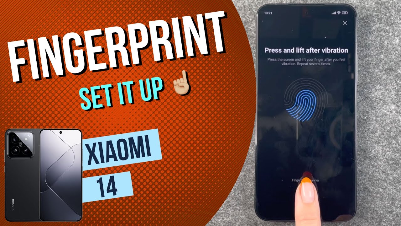 Xiaomi 14 set up fingerprint - YouTube