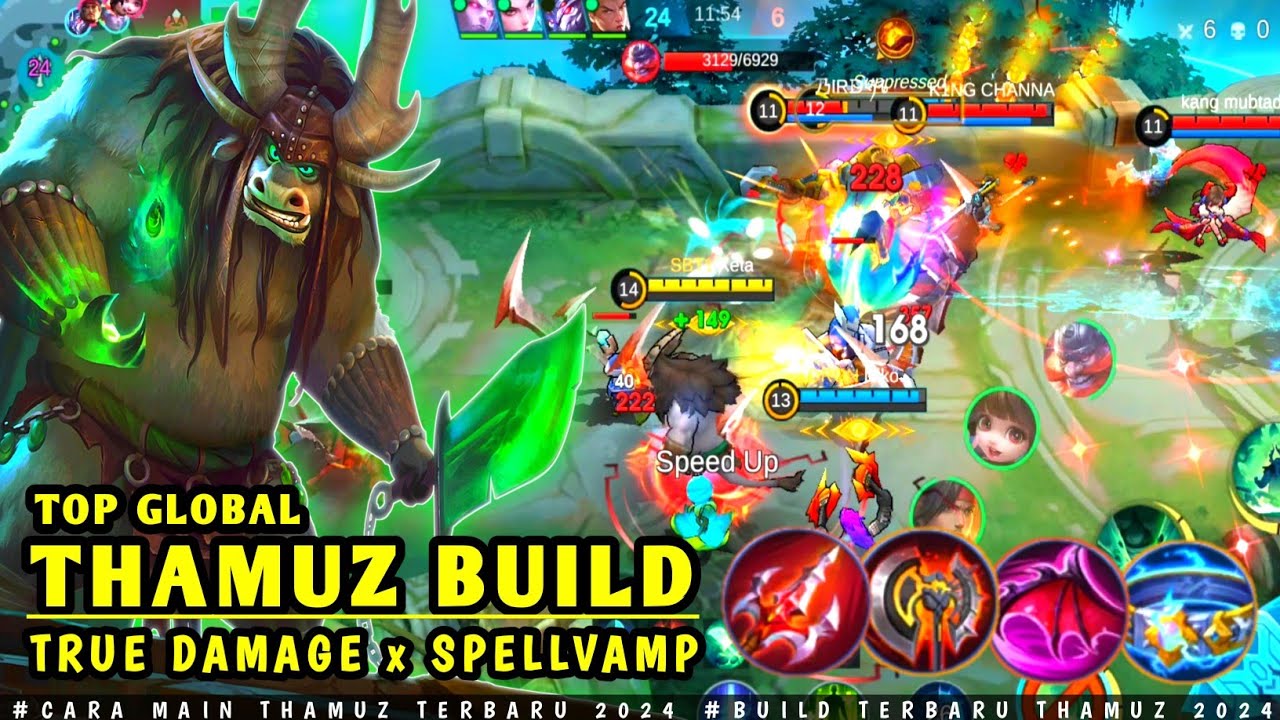 TRUE DAMAGE SPELLVAMP THAMUZ TOP GLOBAL || CARA MAIN THAMUZ TERBARU ...