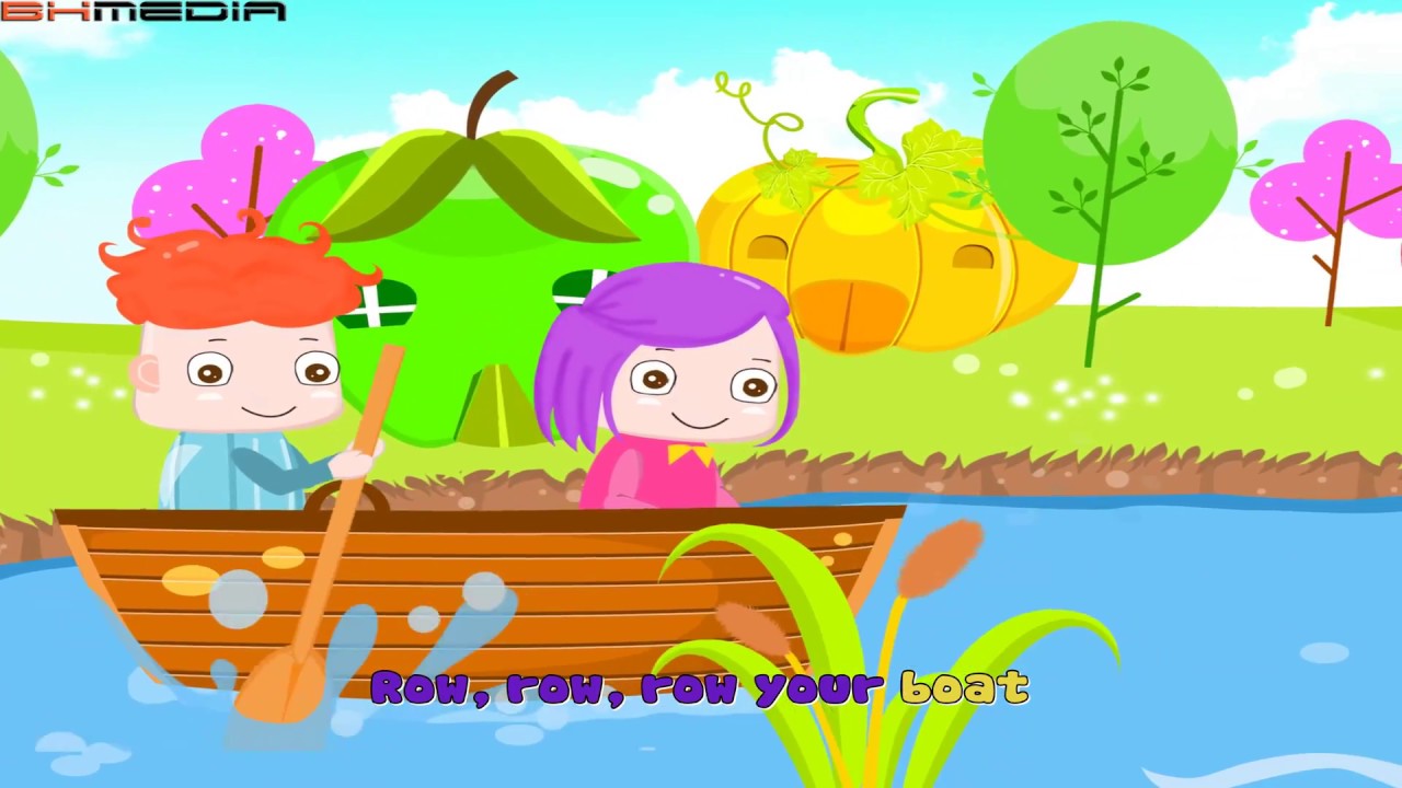 Row Row Row Your Boat Lyrics - Kid Song Lyrics | Nursery Rhyme with ...