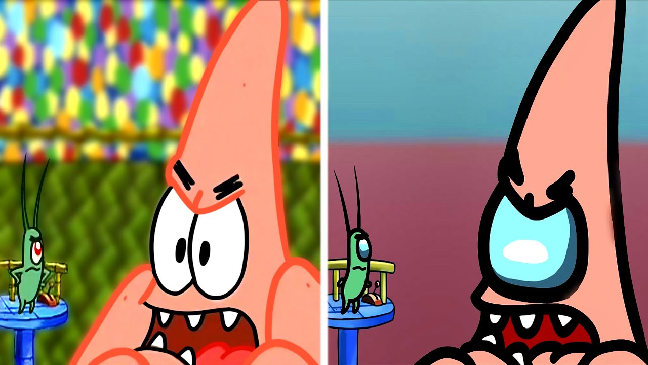 SpongeBob In Among Us: The Fry Cook Games! - YouTube