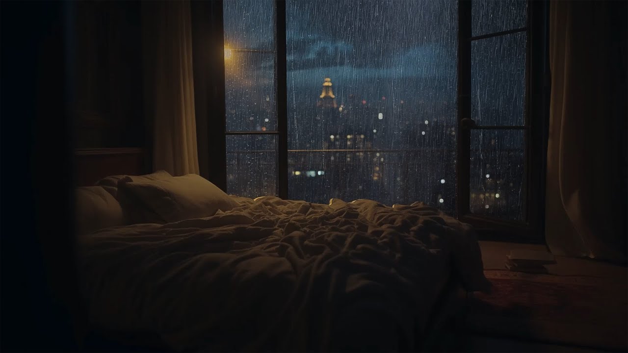 Rain by Window | Deep Sleep Instantly With Soft Rain On Window in Cozy ...