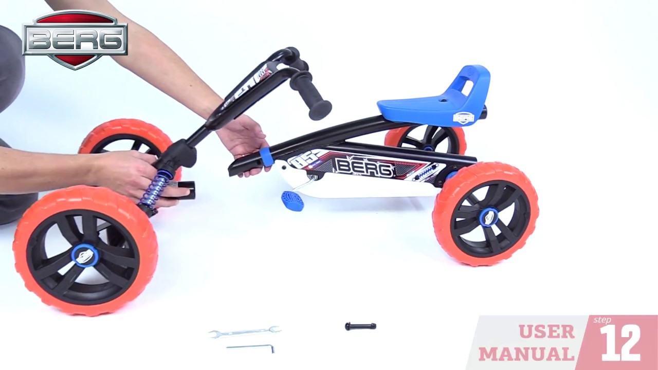 BERG Buzzy Nitro - инструкция по сборке веломобиля. - YouTube