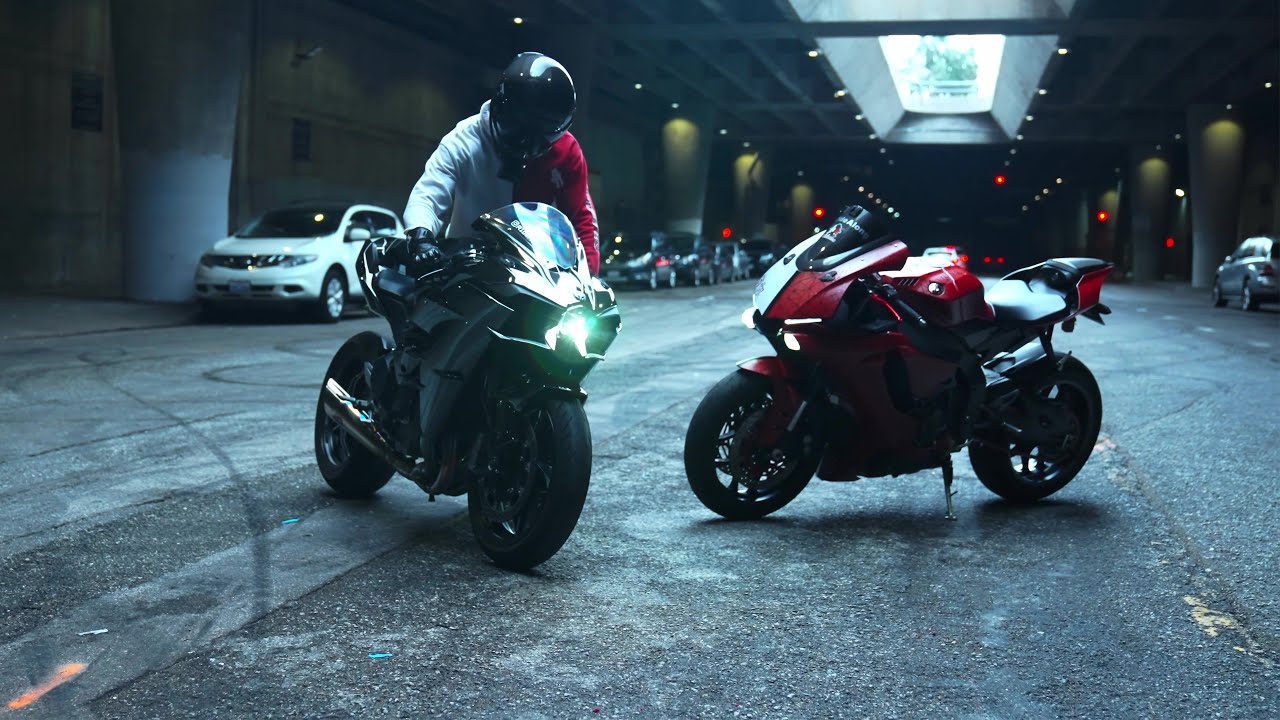 Riding My Ninja H2 & Yamaha R1 in Los Angeles! - YouTube