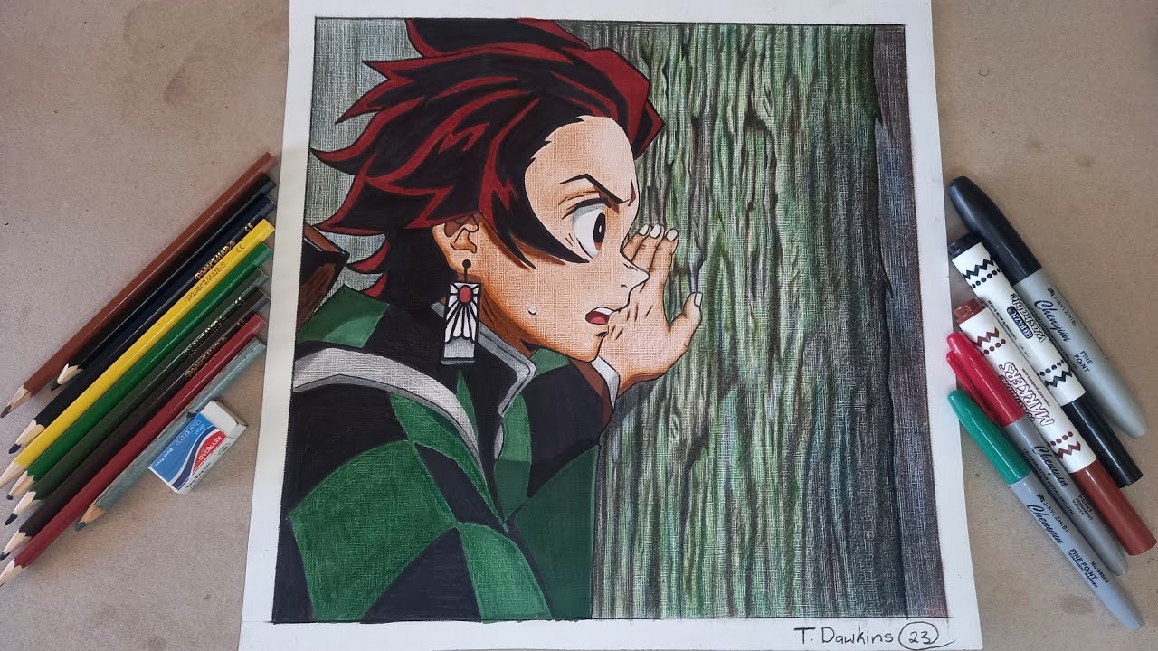 How to Draw Tanjiro - Demon Slayer - YouTube