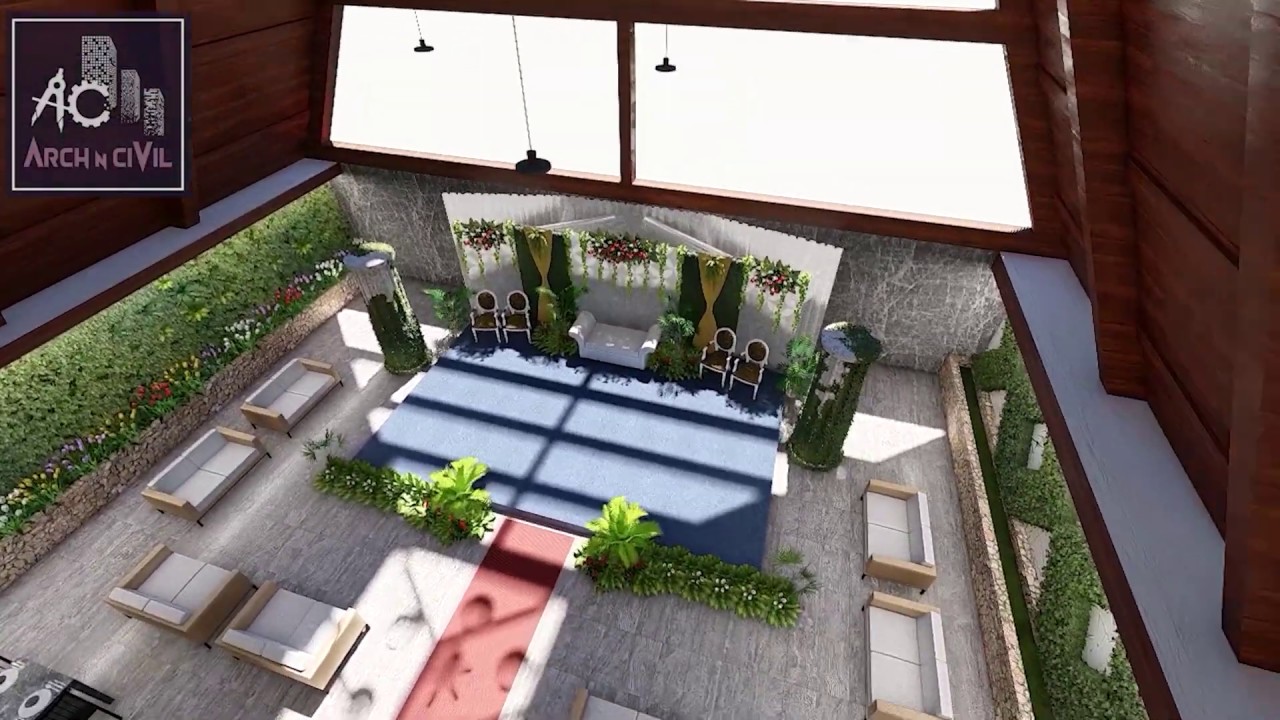 Wedding Event Hall 3D render Visual. - YouTube