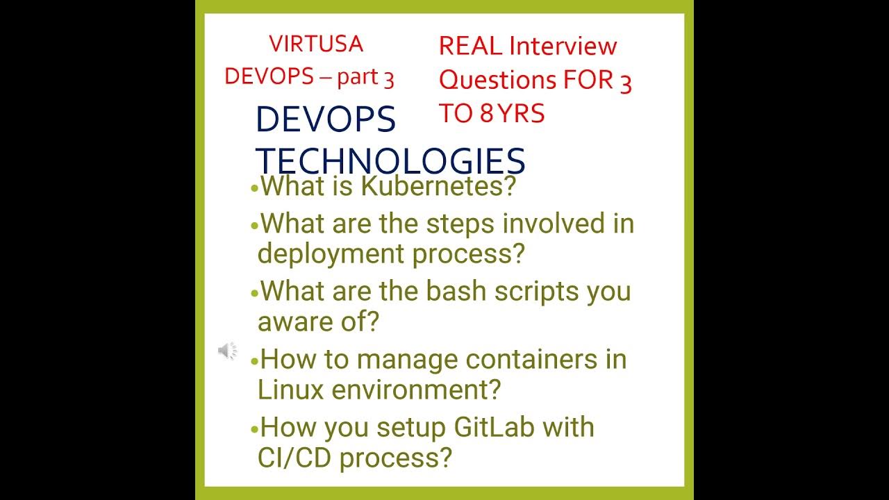 DevOps Realtime Interview Questions Virtusa Part 3 #devops - YouTube