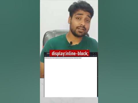 Display inline-block In CSS | CSS Display - YouTube