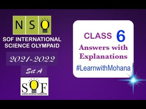 NSO 2021-22 SET A PREVIOUS YEAR PAPER SET A/NSO CLASS 6 PREVIOUS YEAR ...