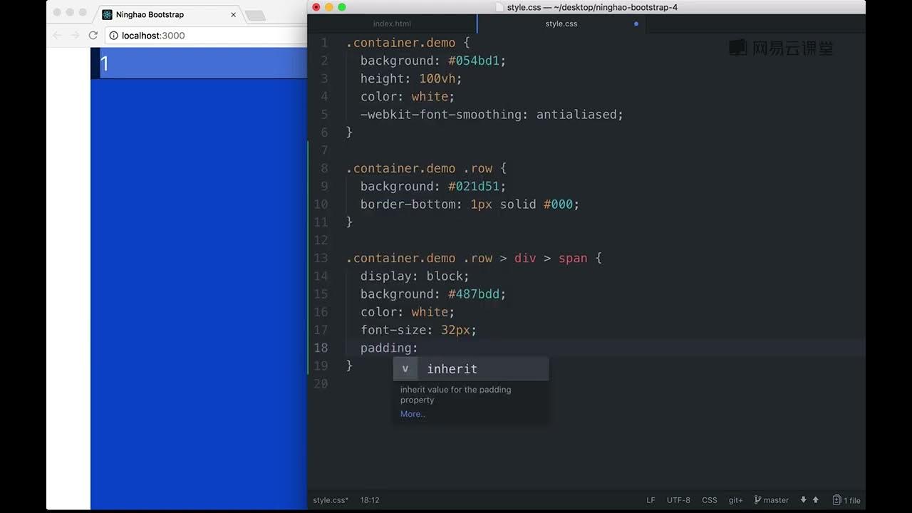 《Bootstrap 4：CSS 与 JS 框架》 2·2 网格系统：Container，Rows 与 Columns - YouTube