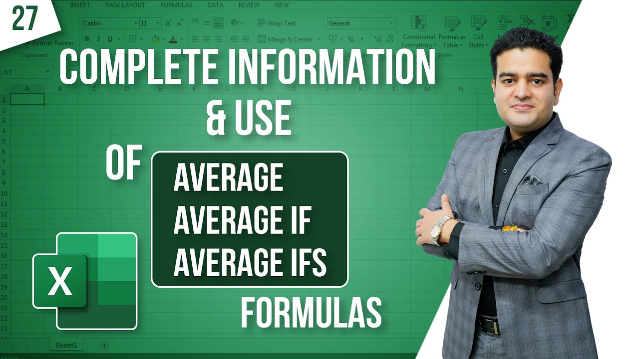 Using The Excel Average And Average IF Functions Excel Average Using The Excel Average And Average IF Functions Excel Average