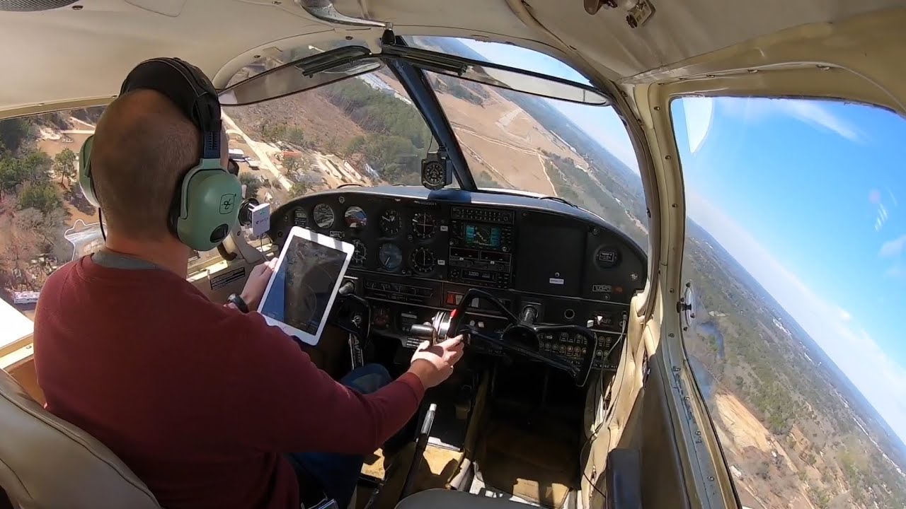TAILWIND Landing w/ LONG FLOAT & Short Field Takeoff in Cherokee 140 ...
