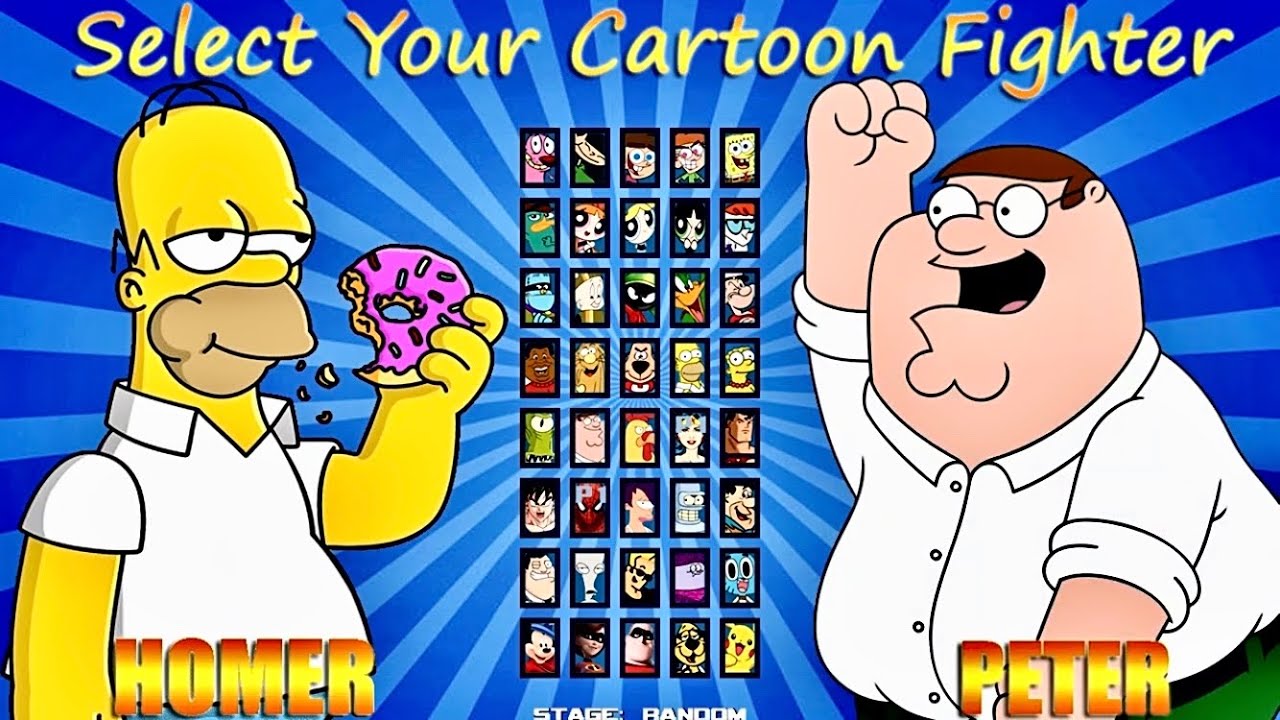 The Family Guy Peter Griffin vs. The Simpsons Homer - YouTube