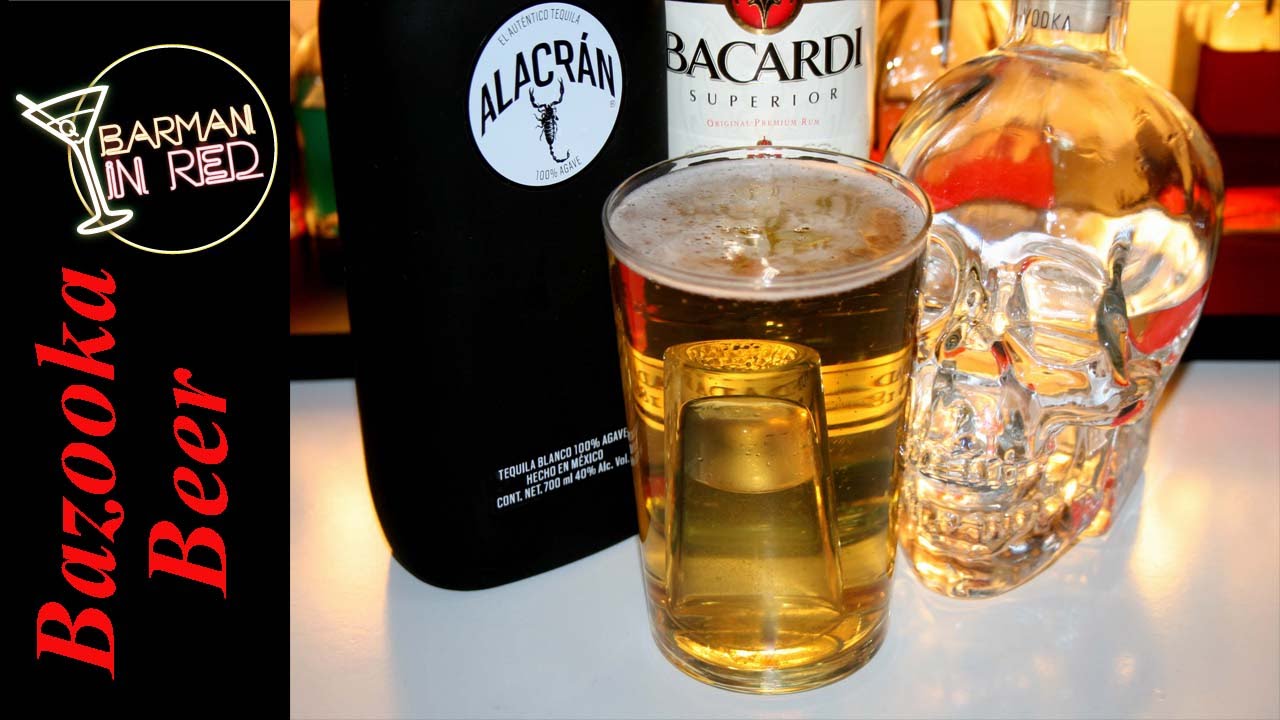 Bebidas con Cerveza - COCTEL BAZOOKA BEER - YouTube