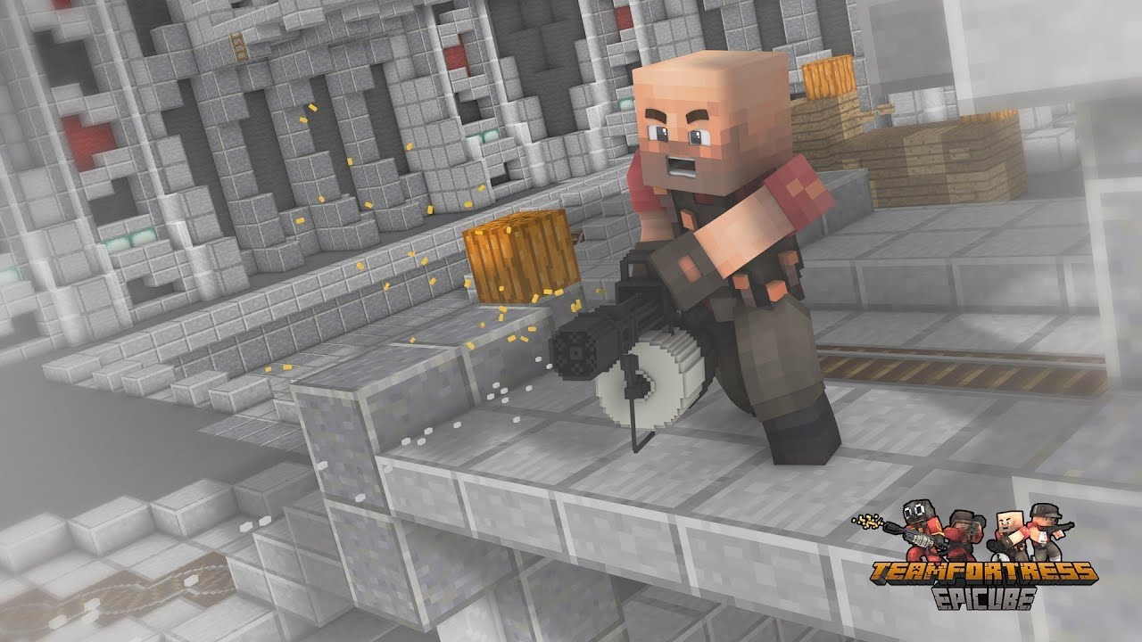 Minecraft Team Fortress - DES GUNS BADASS! - YouTube