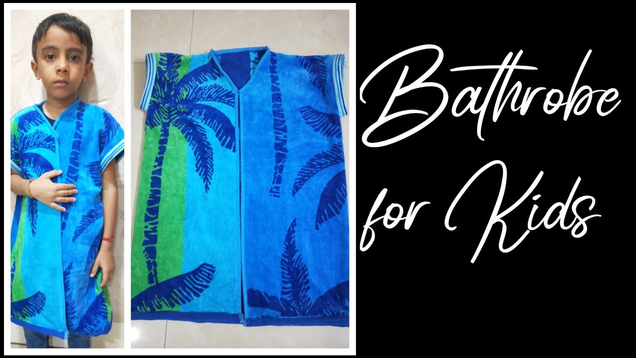 ||How to make Bathrobe for kids/DIY/Easy cutting and stitching|| - YouTube