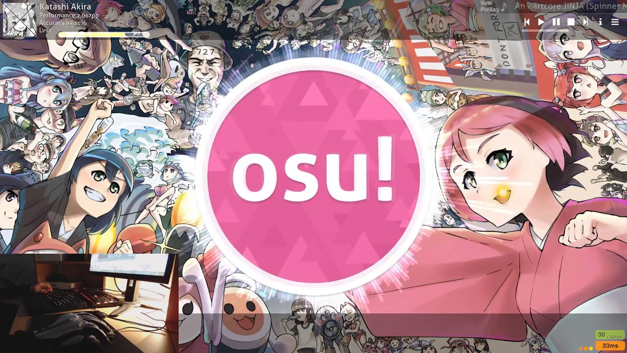 osu! Katashi Akira spin Liveplay 07-10-18 - YouTube