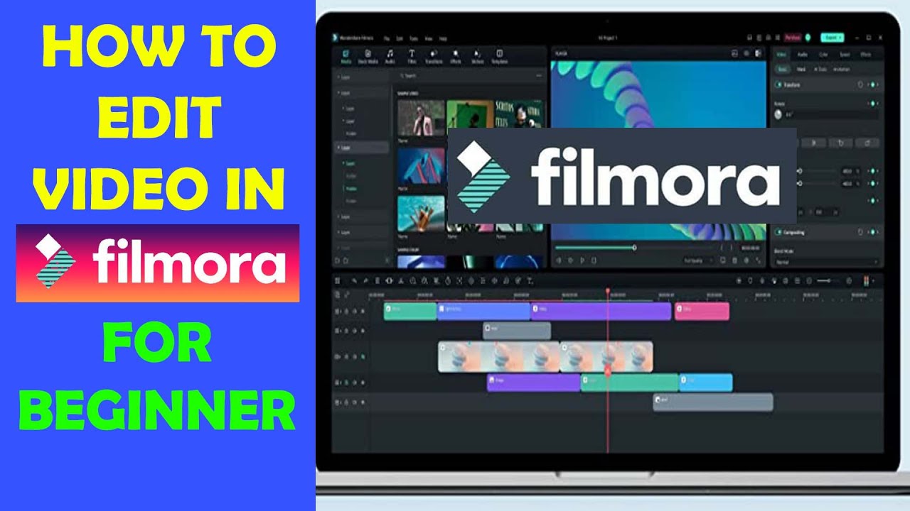 How To Edit Video in Filmora for Beginer | Wondershare Filmora Editing ...