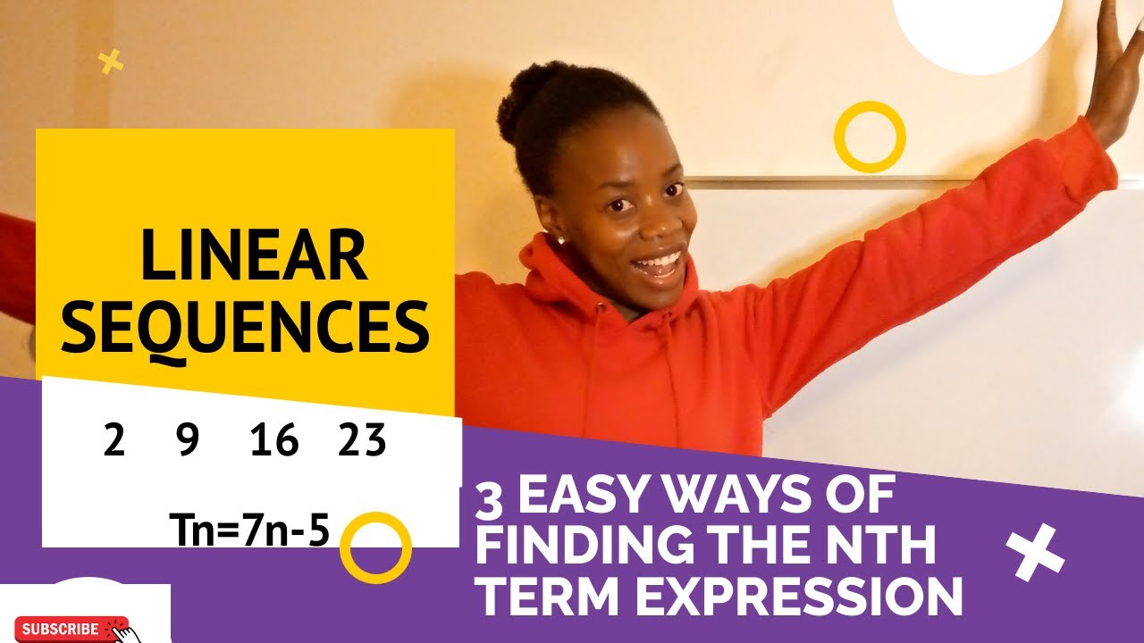 LINEAR SEQUENCES: Three Easy Methods of finding the nth term | GCSE ...