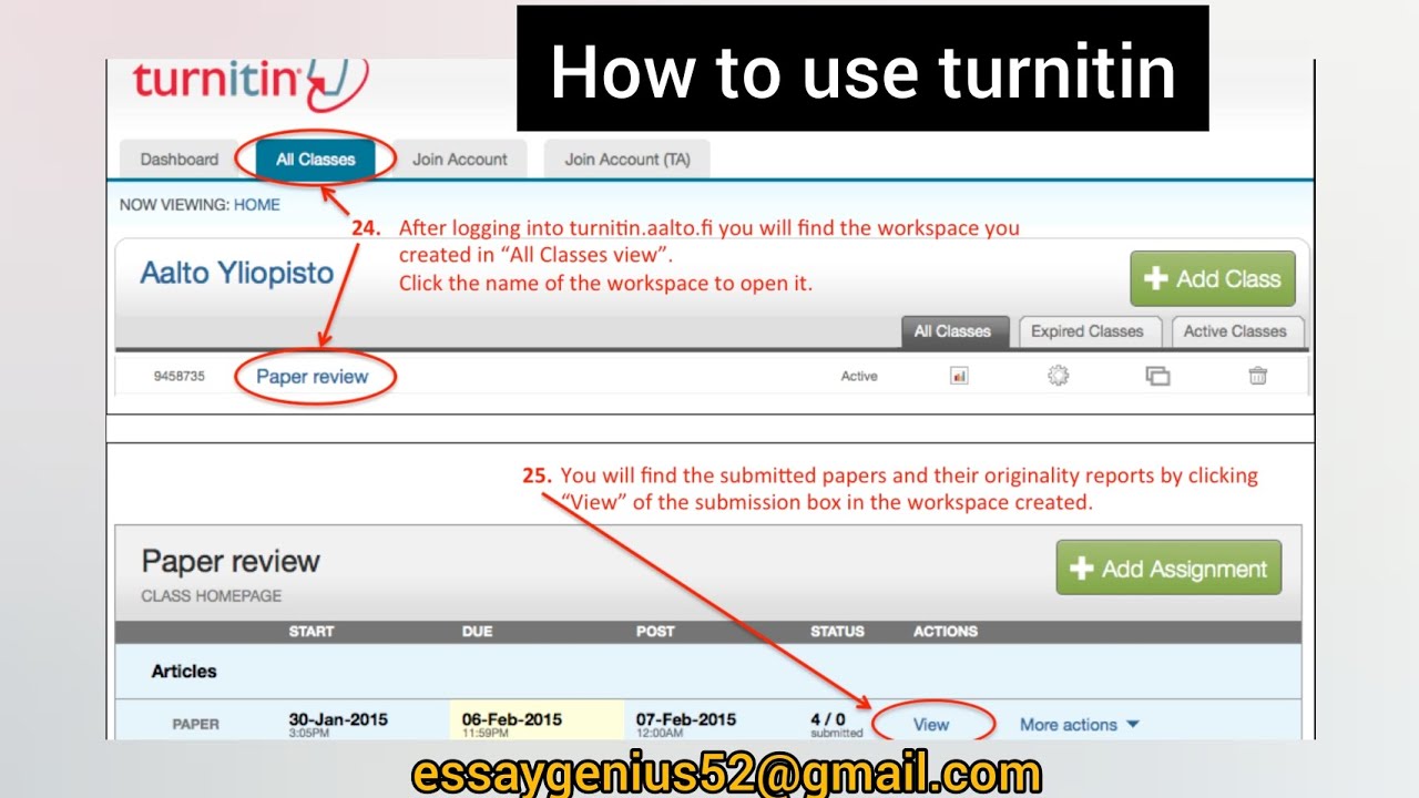 How to use turnitin to check for plagiarism|| plagiarism checker - YouTube