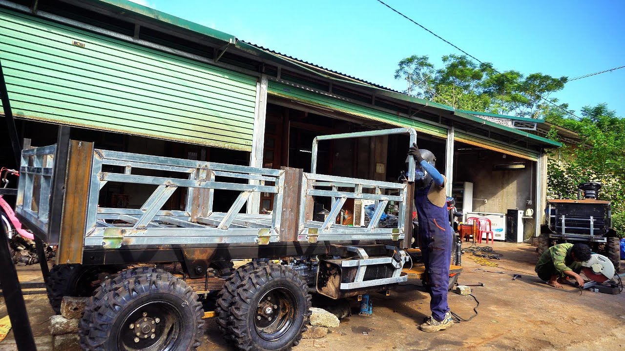 Complete three-sided opening lift box. Complete chassis structure - YouTube