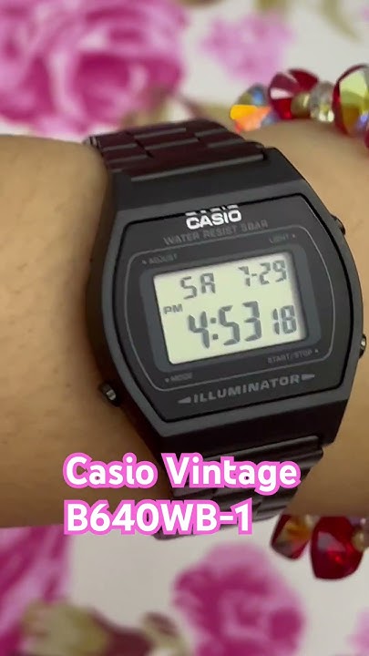 Casio Vintage B640WB-1 Black #watch #casiovintage #casio #digitalwatch #originalcasio #reels ...