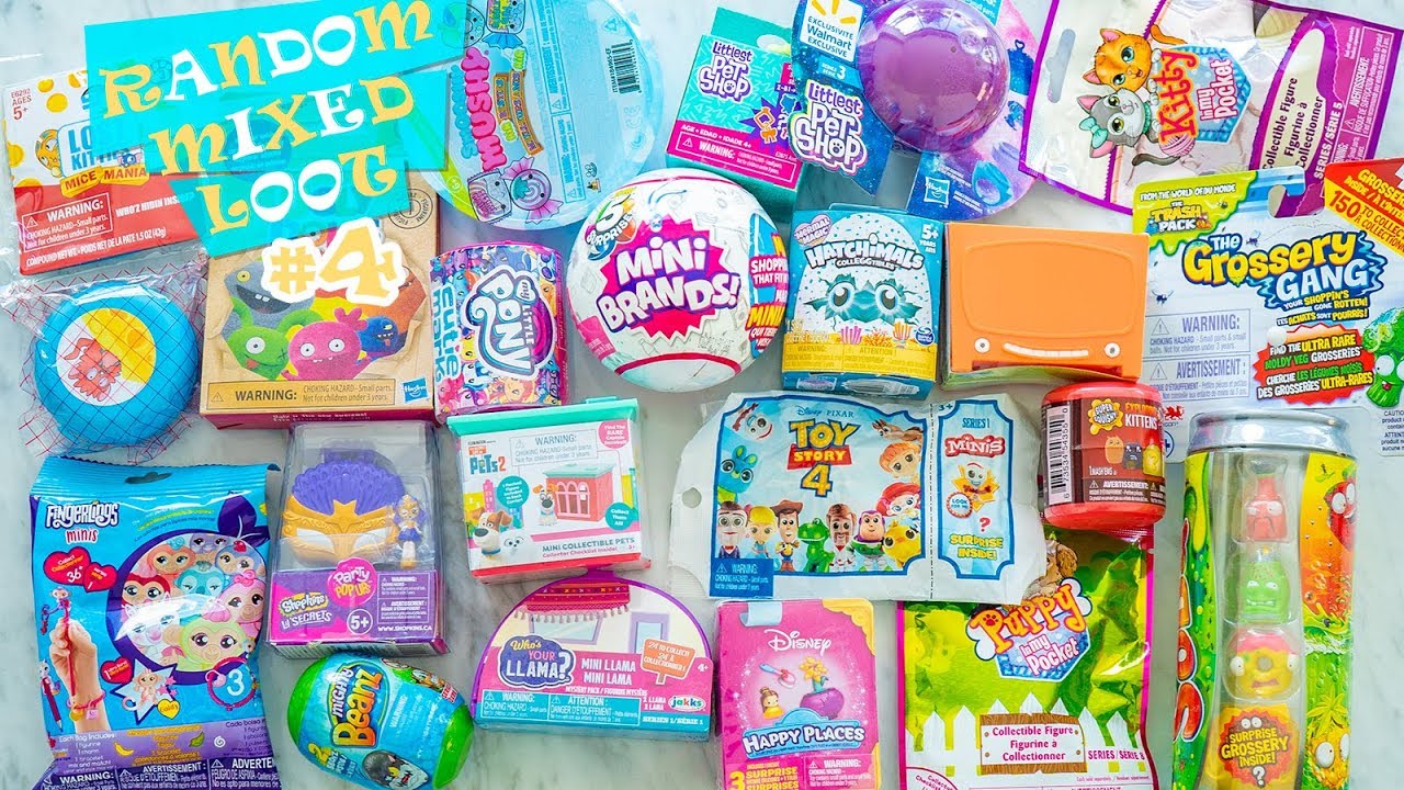 Random And Mixed Loot Blind Bag Toys Unboxing #4 - YouTube