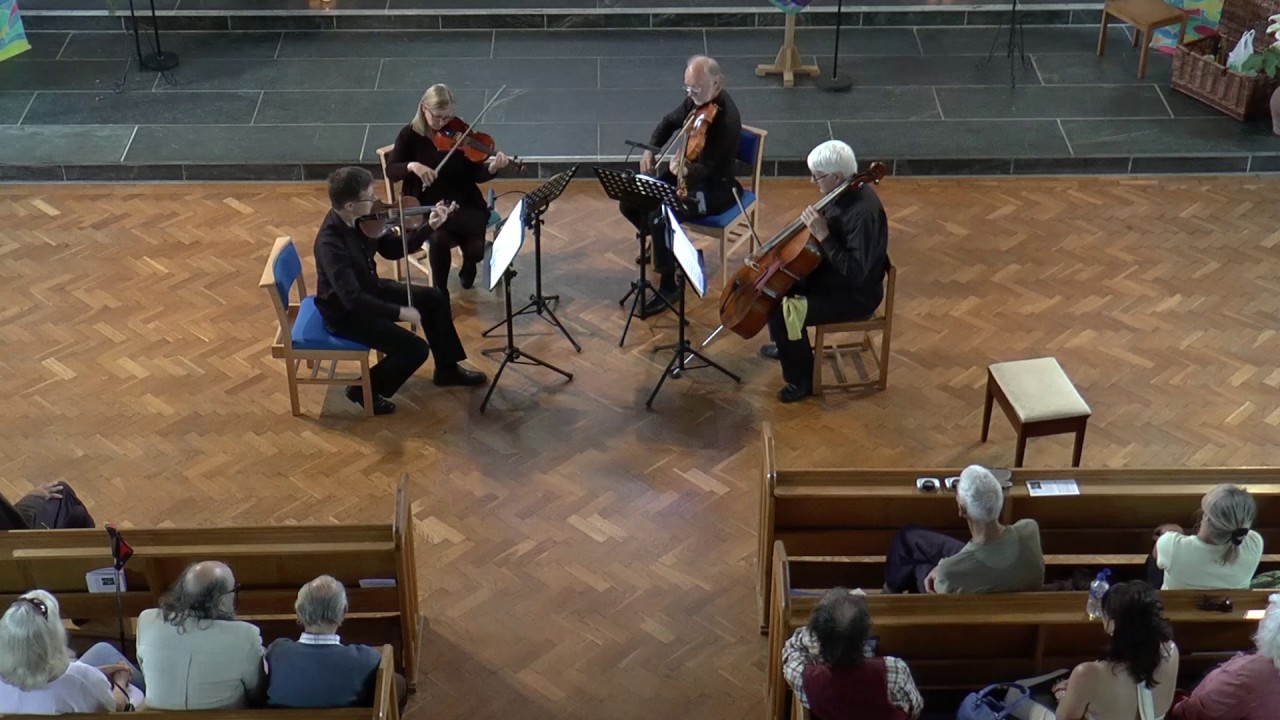 Corineus String Quartet play Dvorak String Quartet Op 106 1st movement ...