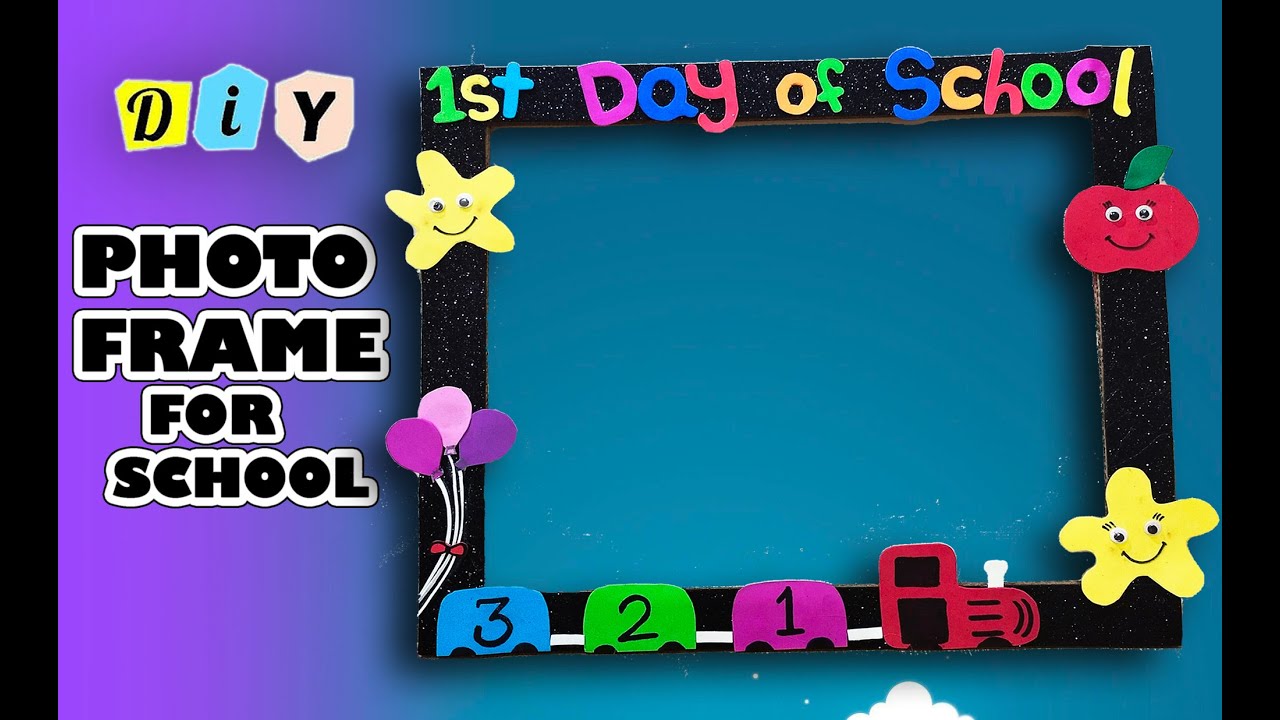 Photo frame | photo frame for school | picture frame | school project ...