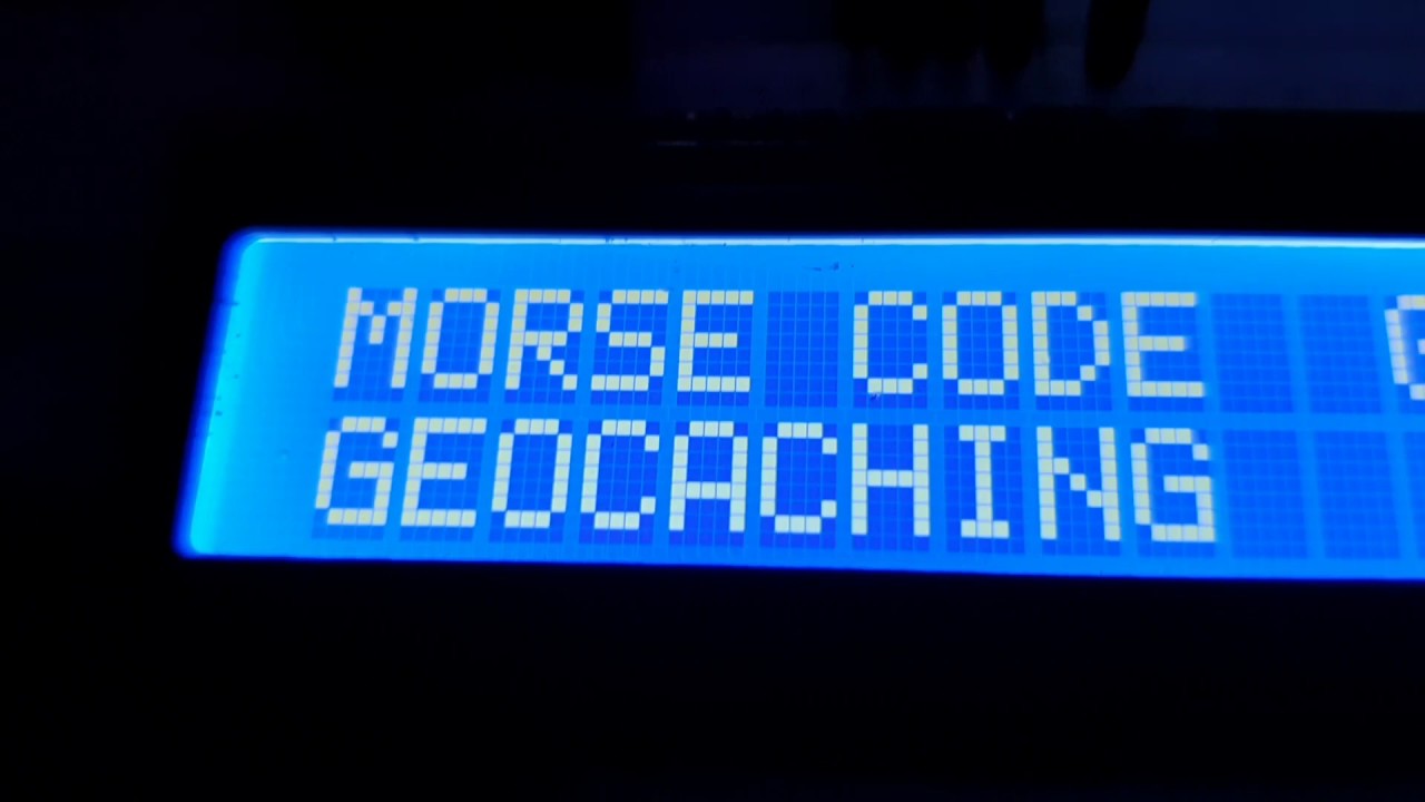 MORSE CODE geocache coordinates created with ARDUINO - YouTube
